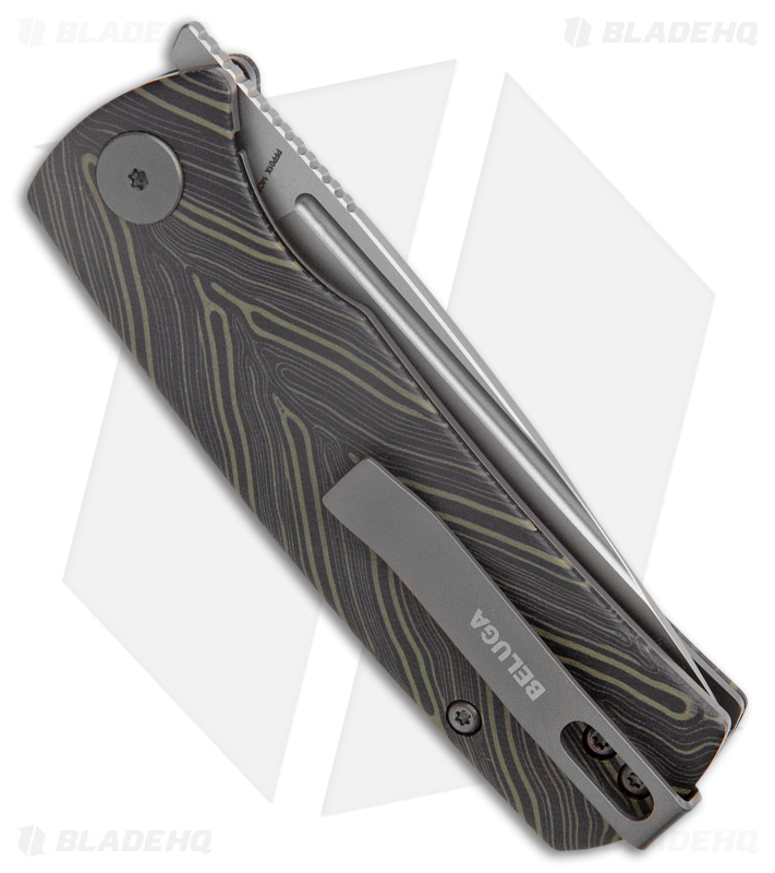 Petrified Fish PFP01 Beluga Knife Green G-10 - BHQ