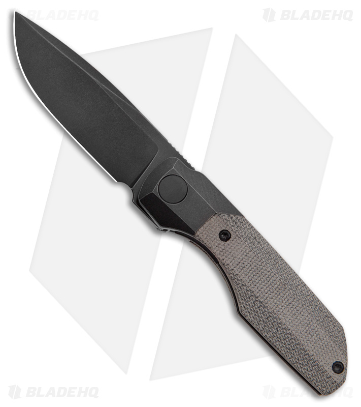Vero Engineering Mini Synapse Black Micarta (BW) - Blade HQ