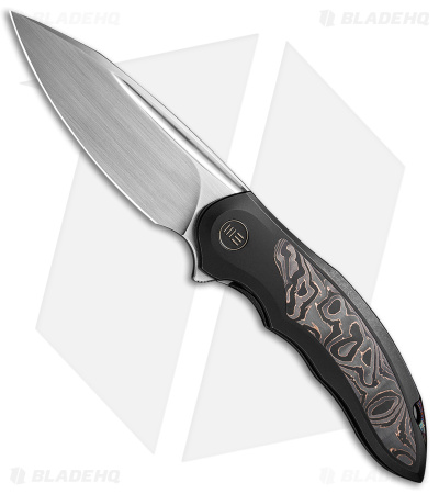 WE Knife Co. Makani Knife Black Ti Copper/CF - Blade HQ