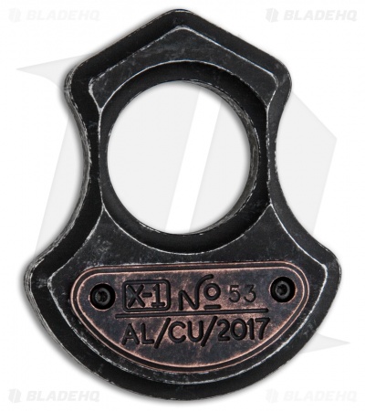 Serge Panchenko X-1 Knuck Black Tumbled (Aluminum/Copper) - Blade HQ