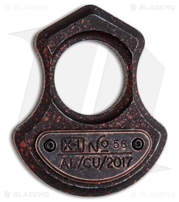 Serge Panchenko X-1 Knuck Red Specked Black Tumbled Aluminum/Copper ...