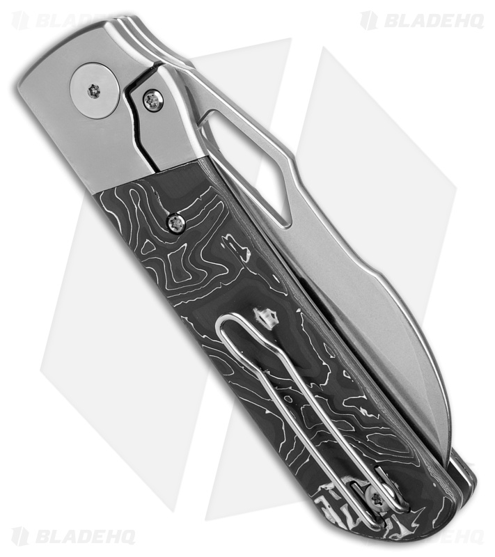 Divo Knives Stout Frame Lock Knife Ti/Al CF (SW) - Blade HQ