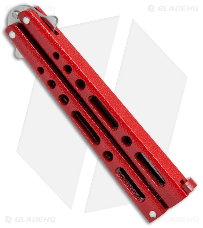 Benchmark Red Butterfly Knife + Satin - Blade HQ