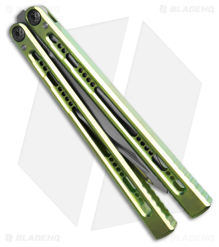 Fellowship Blades Empusa Balisong w/Speed Channels | Green