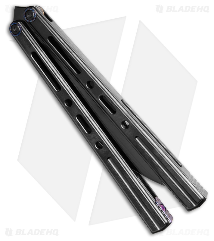 Poikilo Blade PM3 Butterfly Knife Purple Ti Pearlescent SW