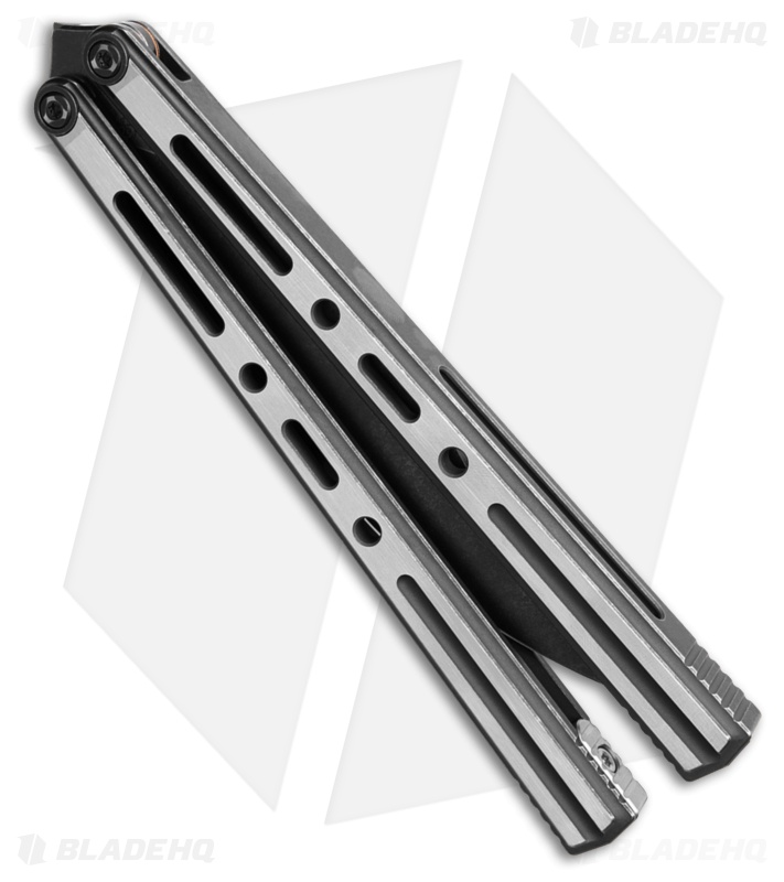 Poikilo Blade PM3 Butterfly Knife Brushed Ti Dark SW