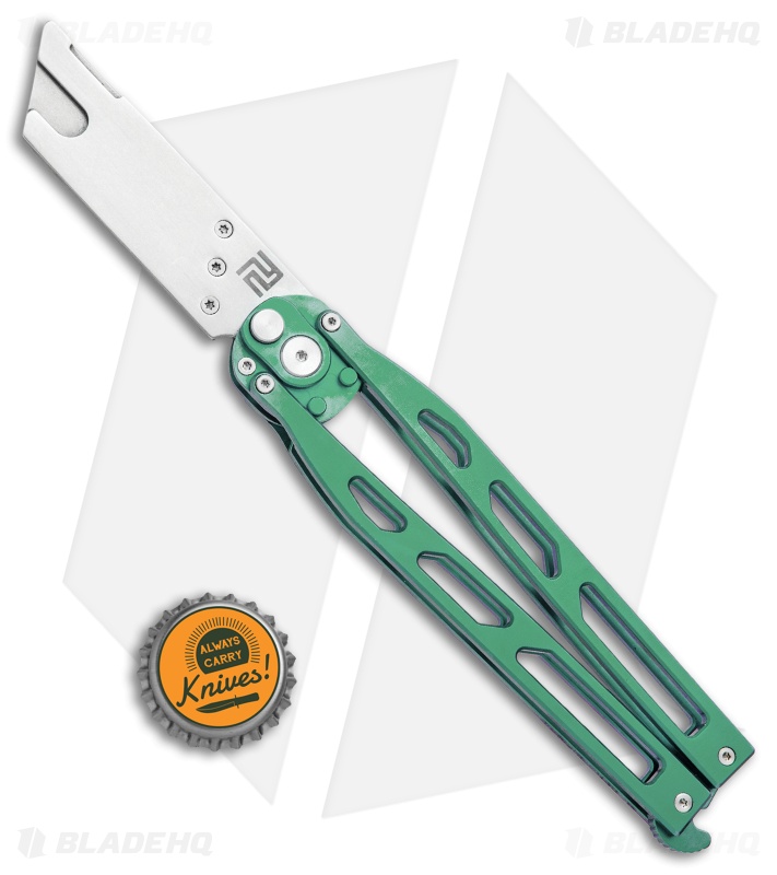 Artisan Cutlery - Kinetic-Tool | Automatic Butterfly Tool | Green Titanium