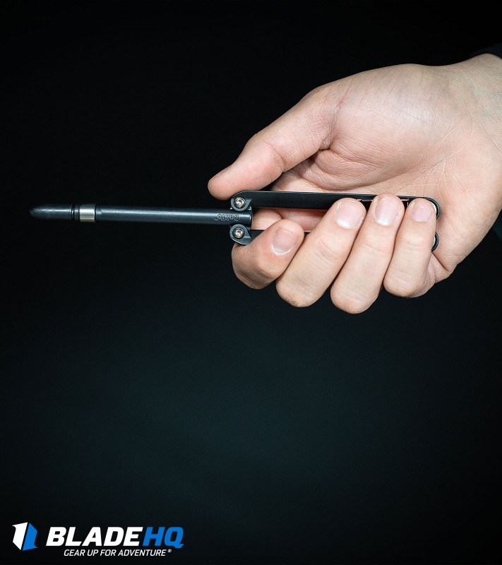 Spyderco BaliYo Flipper Pen - Butterfly Trainer | Black | Blade HQ