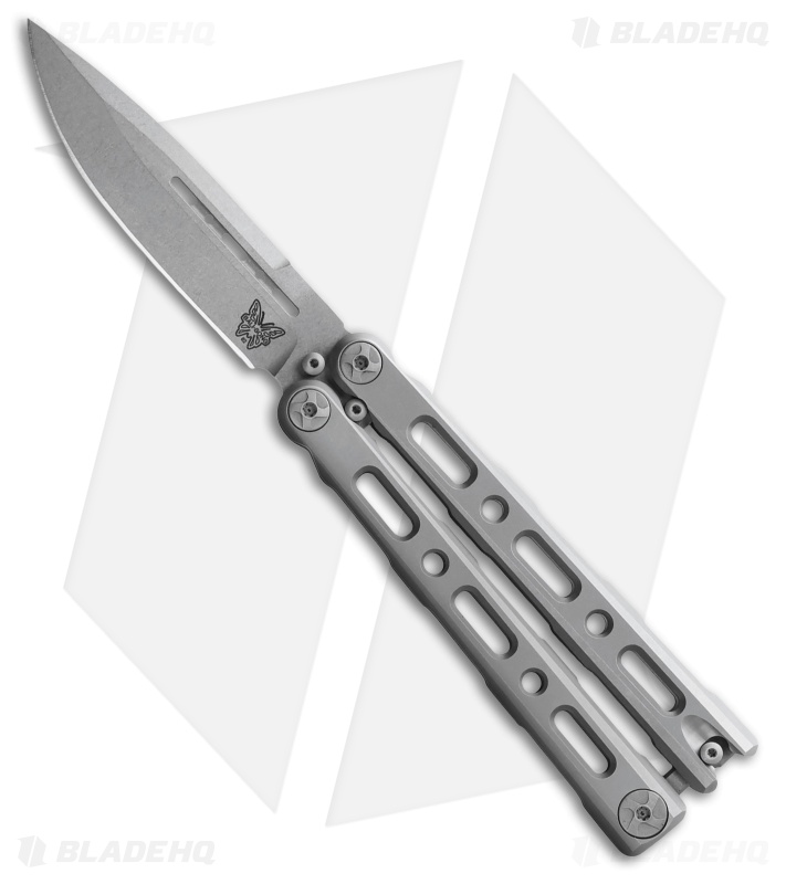 Benchmade Laro Butterfly Knife Titanium MagnaCut Satin