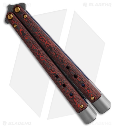 Benchmade Gold Class Necron Lava Flow Damasteel