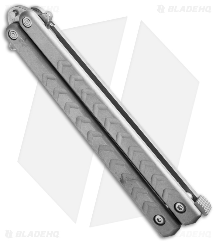 Benchmark Bowie Butterfly Knife Stainless Steel (4.25" Stonewash ...