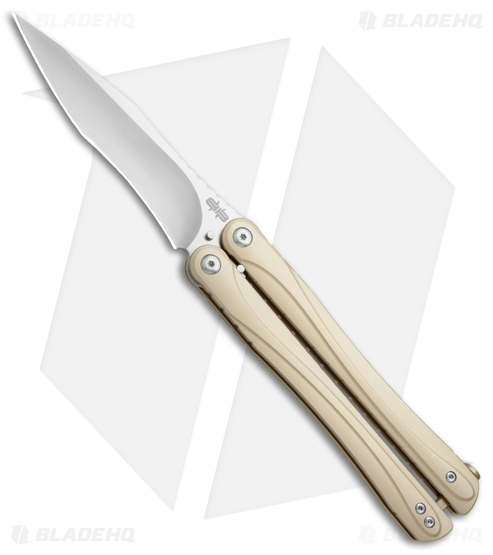 Brous Blades Balisong B3 SS Burnt Bronze Cerakote (Satin) | Blade HQ