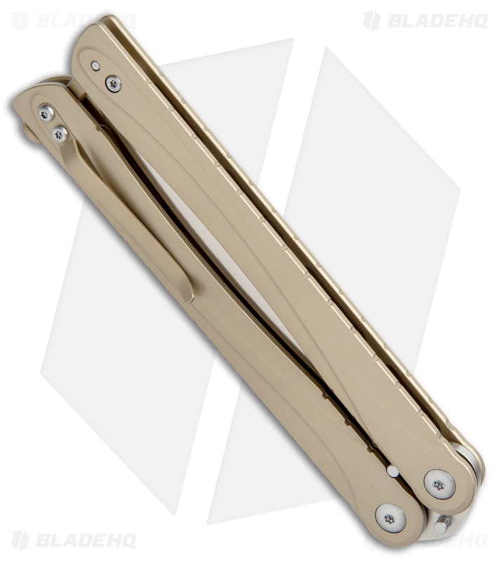 Brous Blades Balisong B3 SS Burnt Bronze Cerakote (Satin) | Blade HQ