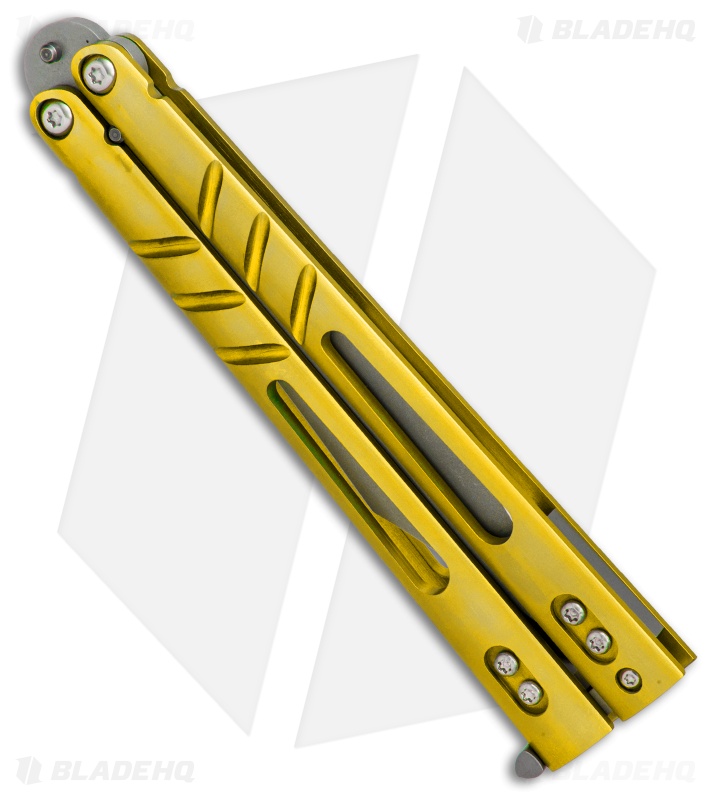 BRS Infinity Alpha Beast | Titanium Butterfly Knife | Gold
