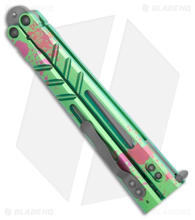 BRS Premium Alpha Beast Butterfly Knife Splatter/Magenta