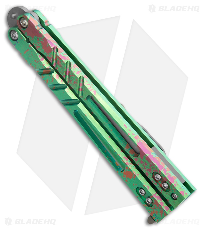 BRS Premium Alpha Beast Butterfly Knife Splatter/Magenta