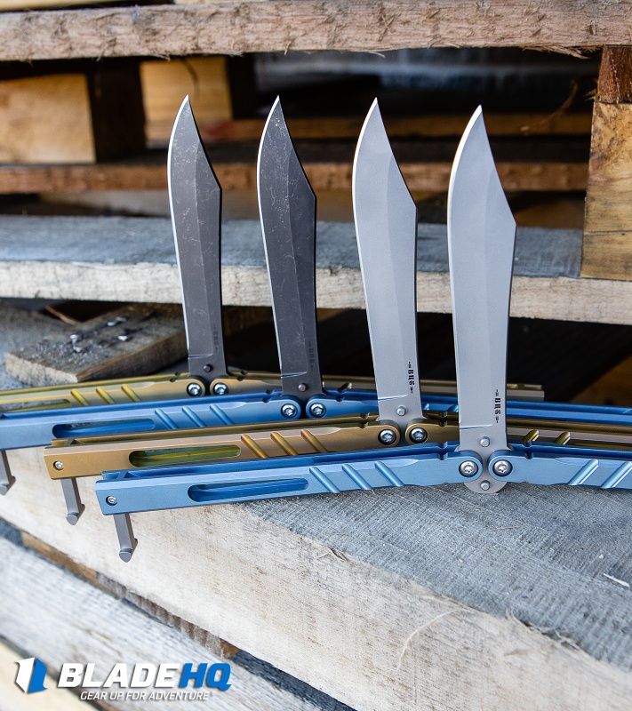 BRS Premium Channel Alpha Beast | Titanium Butterfly Knife | Gold