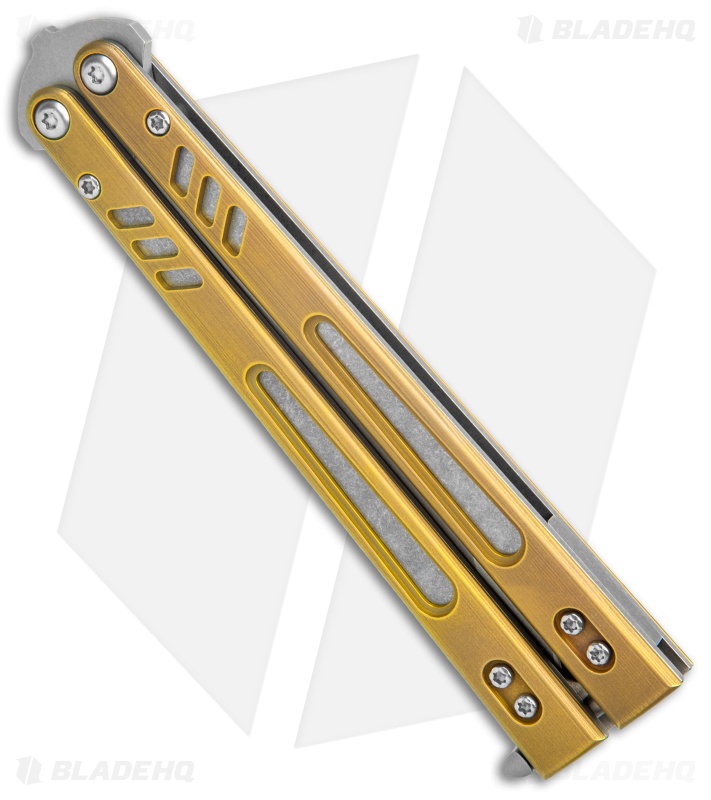BRS Hybrid Replicant Standard Balisong GoldTitanium - Blade HQ