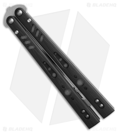 BRS Replicant Balisong Butterfly Trainer Knife Black G-10 (SW) - Blade HQ