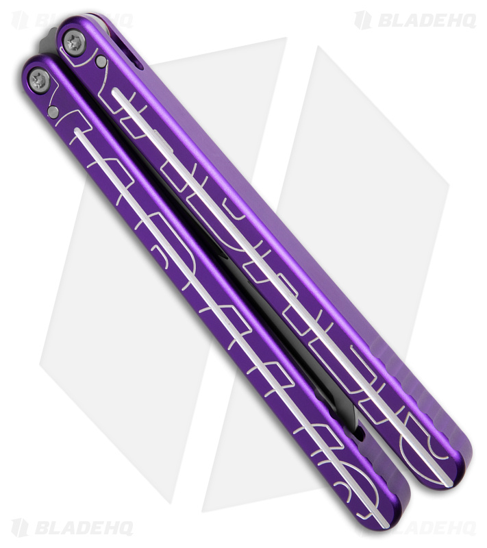 Nabalis Lightning Butterfly Knife Purple Trainer - Blade HQ