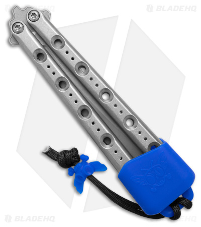 Flytanium Fly One Balisong Orange Peel Ti (SW) - Blade HQ