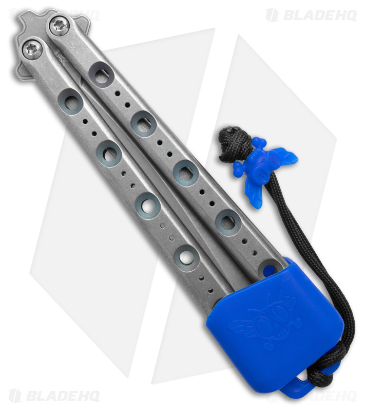 Flytanium Fly One Balisong Teal Pop Ti (SW) - Blade HQ
