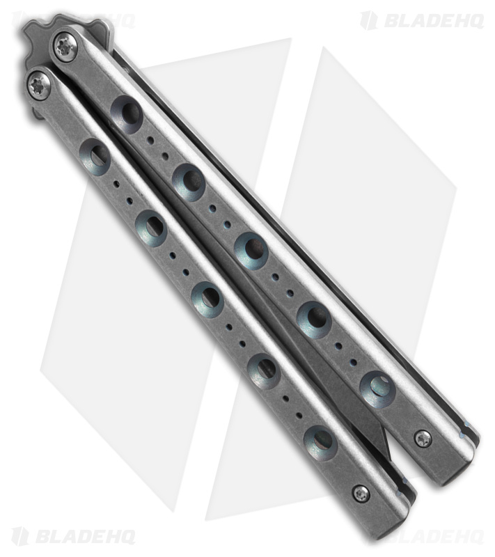 Flytanium Fly One Balisong Teal Pop Ti (SW) - Blade HQ
