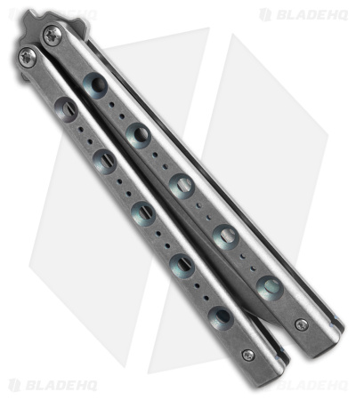 Flytanium Fly One Balisong Teal Pop Ti (SW) - Blade HQ