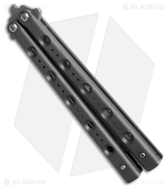 Flytanium Fly One Balisong Blackened Stonewash - Blade HQ