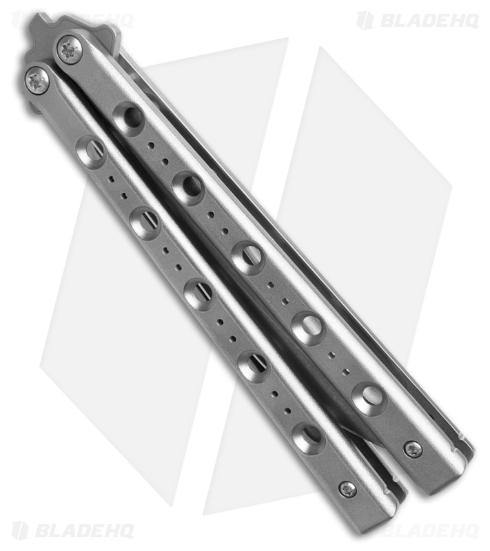 Flytanium Fly One Balisong Orange Peel #92 - Blade HQ
