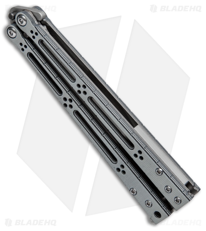 Hom Design Basilisk-R Balisong Butterfly Knife Gray/Black G10 (Bead ...