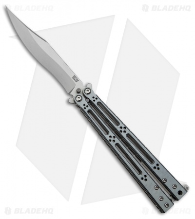 Hom Design Basilisk-R Balisong Butterfly Knife Gray/Black G10 (Bead ...