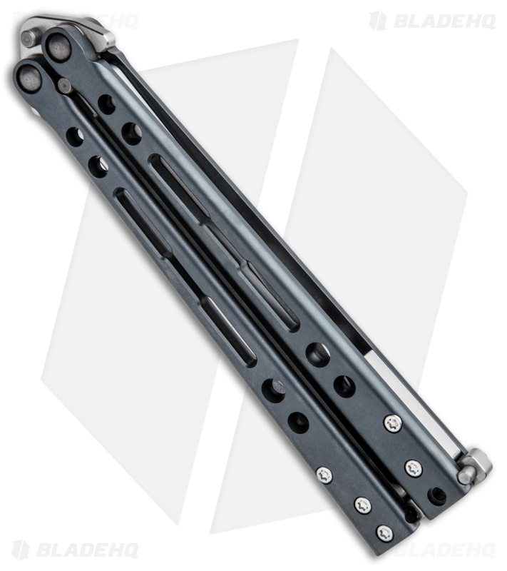 HOM Design PVD Specter Balisong - Butterfly Knife | Gray | Blade HQ