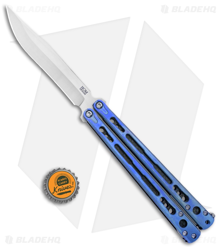 Hom Design Chimera - Premium Butterfly Knife | Blue Ti | Blade HQ