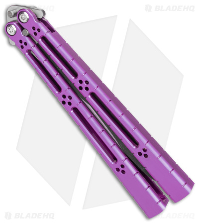 Hom Design I-Basilisk Channel Balisong Magenta Ti - Blade HQ