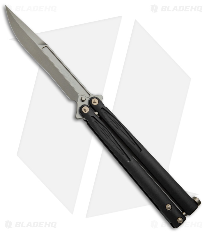 Microtech Tachyon III Balisong | Black & Bronze | Blade HQ