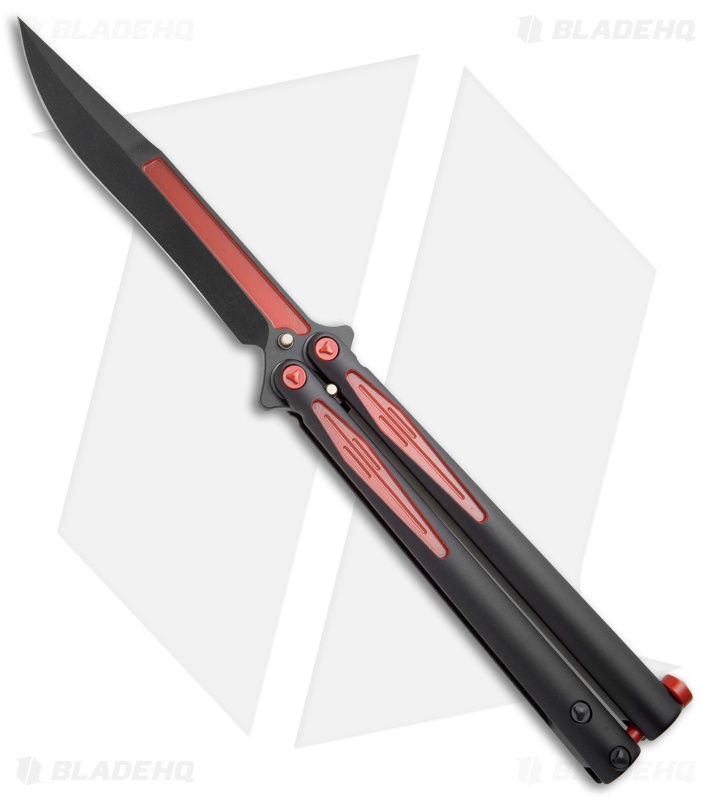 Microtech Tachyon III Butterfly Knife | Black/Red | Blade HQ