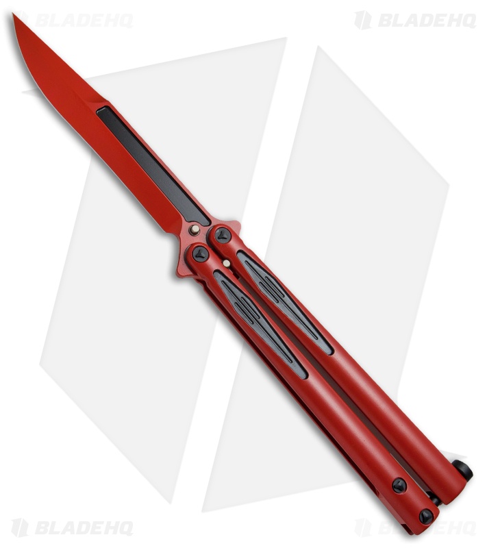 Microtech Tachyon III Balisong Butterfly Dead Pool (4.5" Red/Black) 173 ...