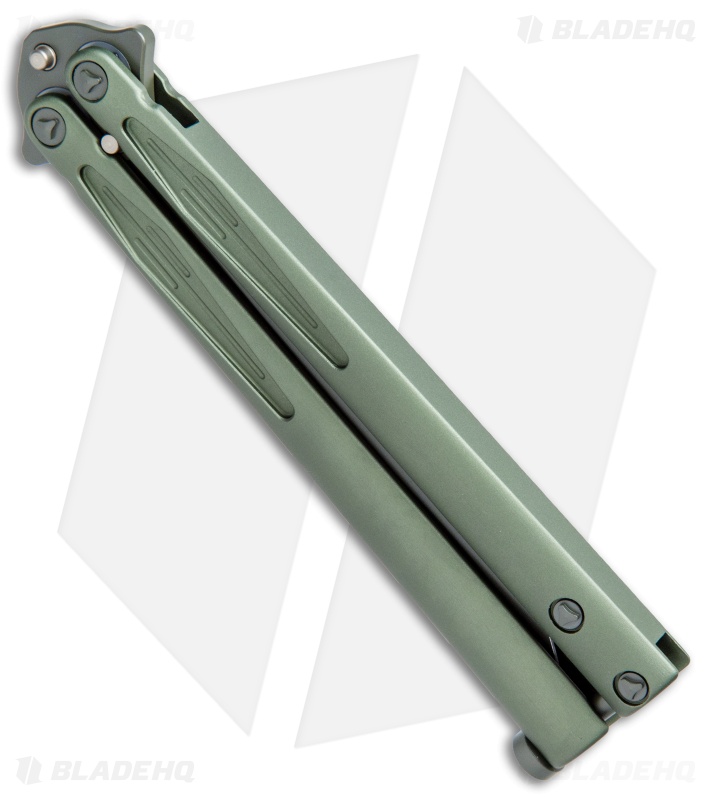 Microtech Tachyon III Balisong | Green/Green | Blade HQ