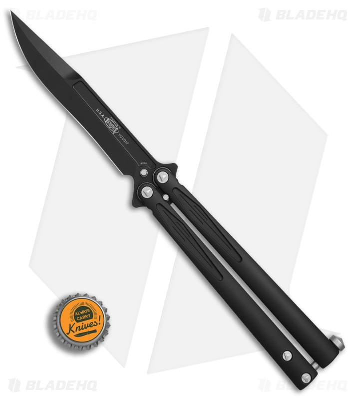 Microtech Tachyon III Balisong | Black 173-1 - Blade HQ