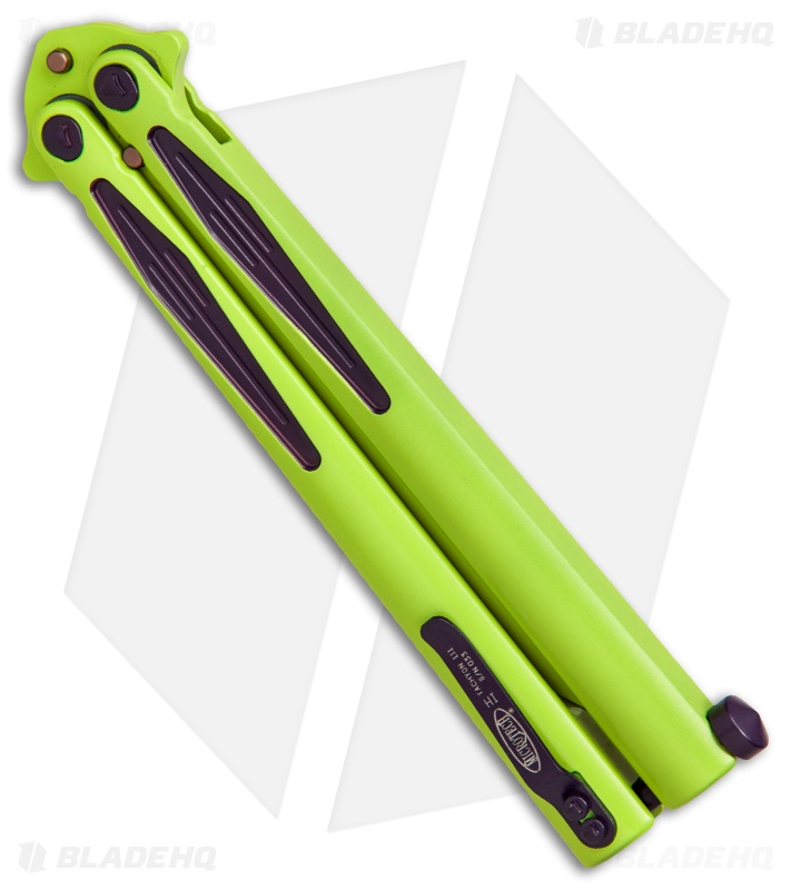 Microtech Tachyon III Balisong Butterfly Knife (Hulk) | Blade HQ