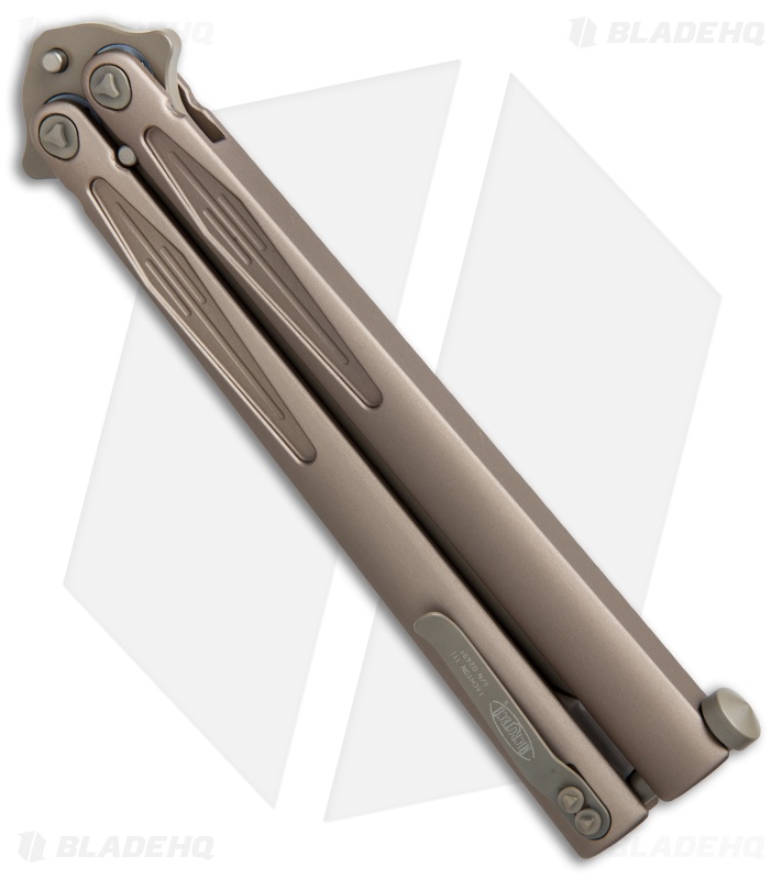 Microtech Tachyon III Butterfly Knife | Tan | Blade HQ