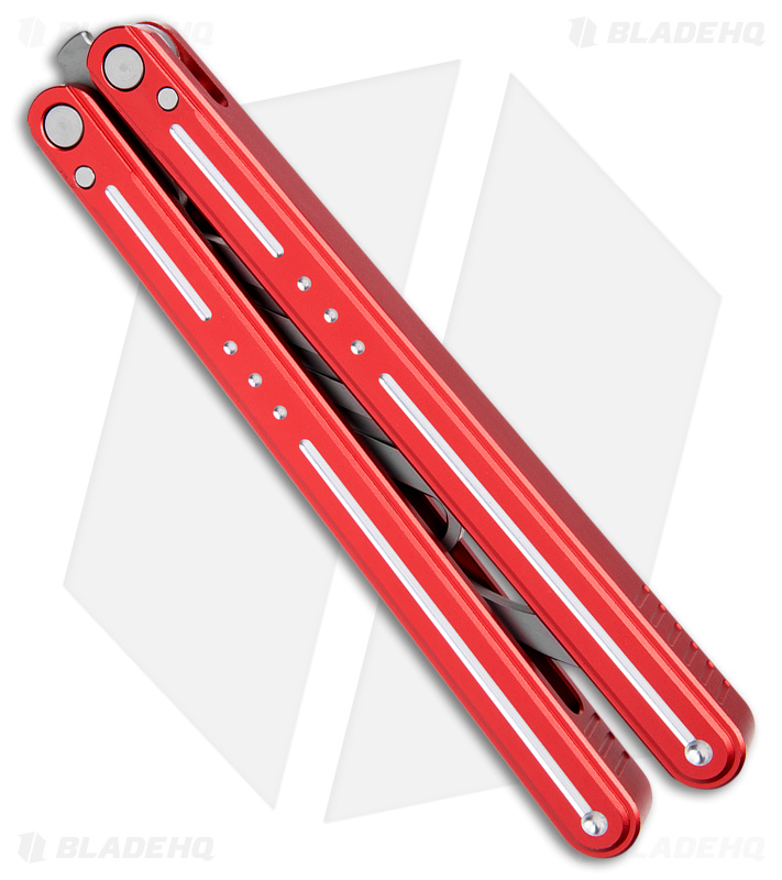 Nabalis The Morse Balisong Trainer Red Aluminum - Blade HQ