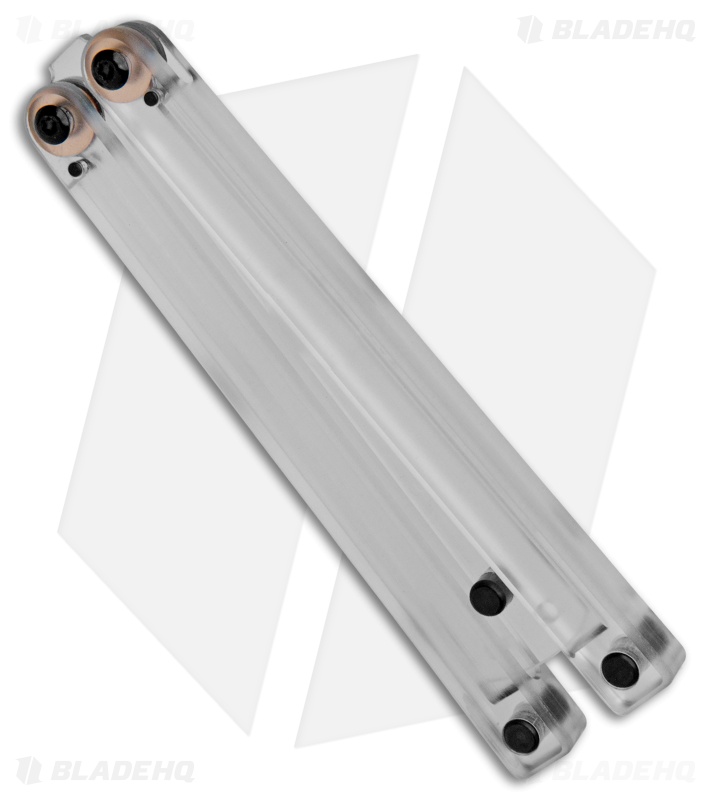 Squid Industries Squiddy-C Butterfly Balisong Trainer Clear PVC (4.5 ...
