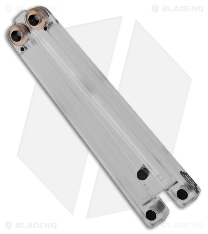 Squid Industries Squiddy-C Butterfly Balisong Trainer Clear PVC (4.5 ...