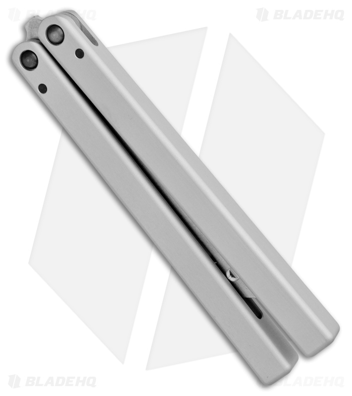 Squid Industries Triton V2 Butterfly Balisong Trainer Silver (4.3 ...
