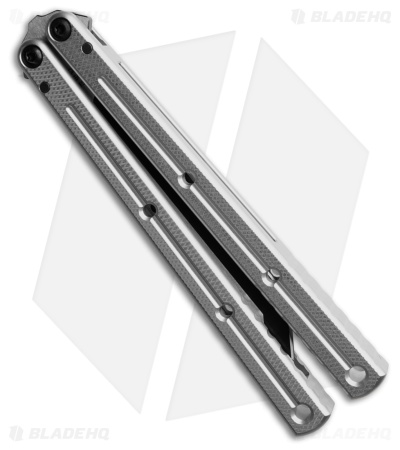 Squid Krake Raken Tanto V3 Balisong Gray | Blade HQ