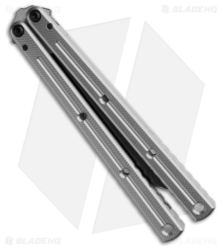 Squid Krake Raken Tanto V3 Balisong Gray | Blade HQ