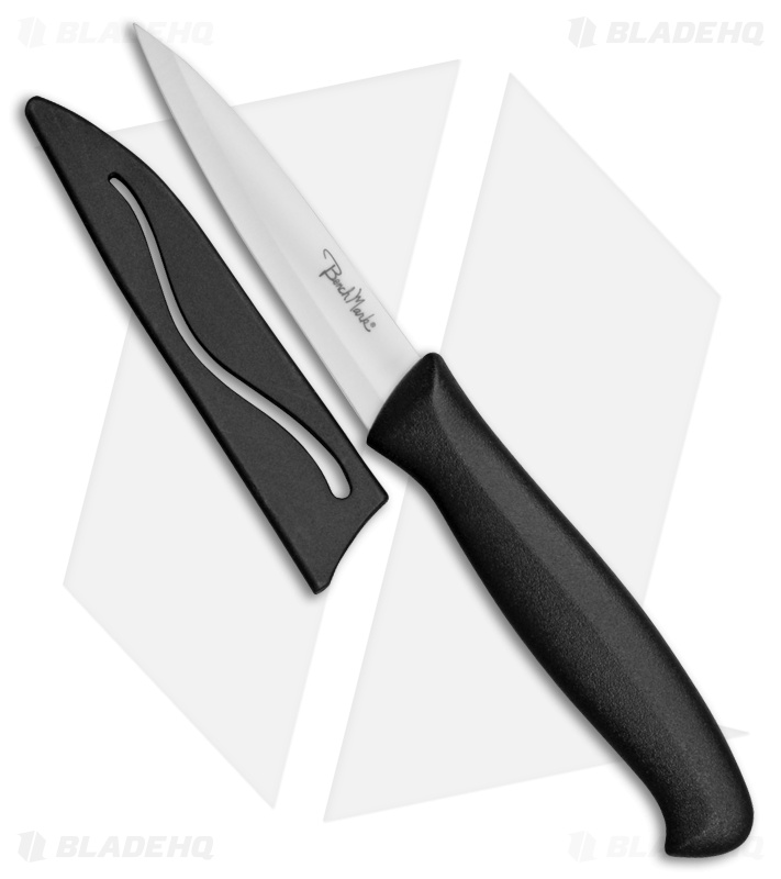 Benchmark Ceramic Paring Knife Black Synthetic (3" Plain) - Blade HQ