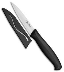 Benchmark Ceramic Paring Knife Black Synthetic (3" Plain) - Blade HQ